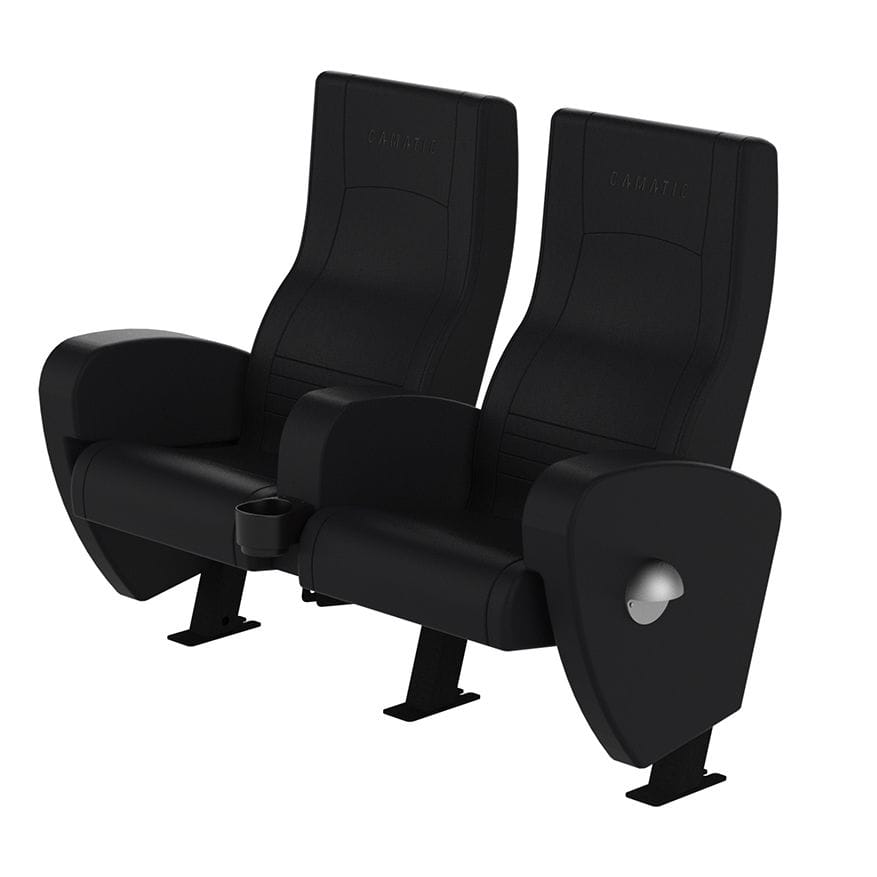 Fabric cinema seating - ODEON CLUB - Camatic Seating - commercial / red ...