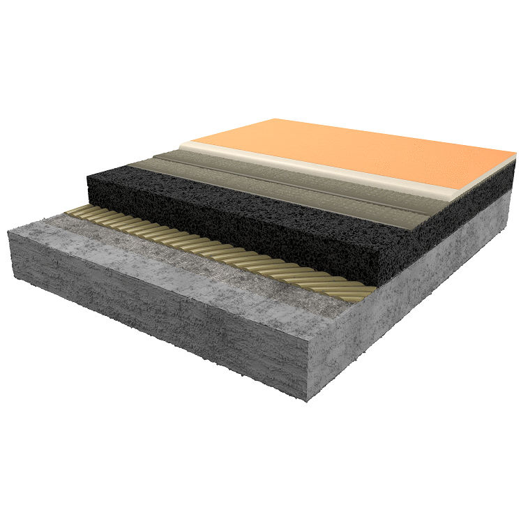 Indoor sports flooring - CONIPUR HG - CONICA - PUR / for multipurpose ...