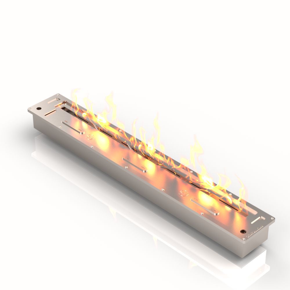 Stainless steel bioethanol burner - BR800R - bioKamino - rectangular ...