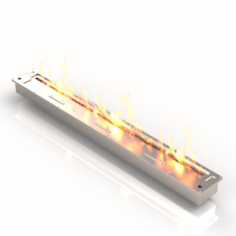 Stainless steel bioethanol burner - BR1000R - bioKamino - rectangular ...