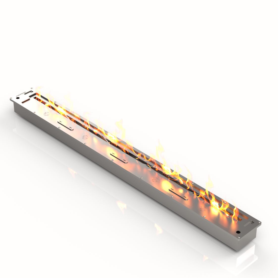 Stainless steel bioethanol burner - BR1200R - bioKamino - rectangular ...