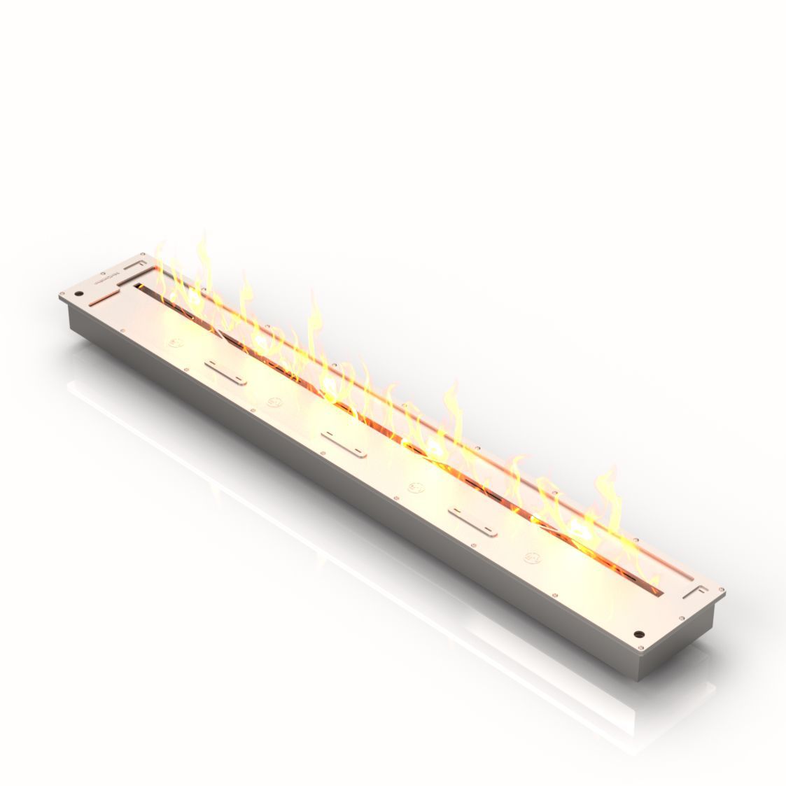 Stainless steel bioethanol burner - BR1200RW - bioKamino - rectangular ...