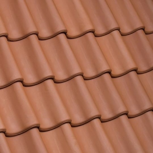 Interlocking roof tile - RT 825 - Randers Tegl A/S - pan / large / clay