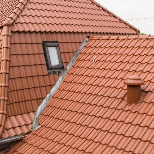 Interlocking roof tile - RT 841 - Randers Tegl A/S - clay / large / red