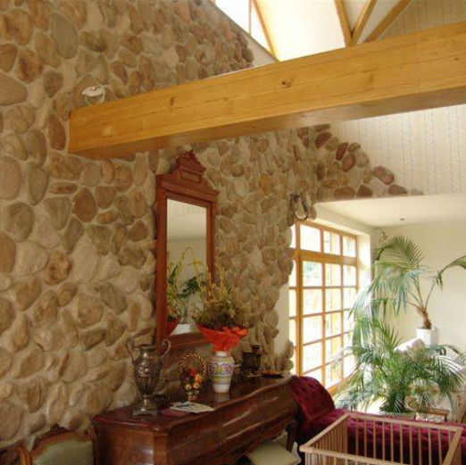 Engineered stone wall cladding - RIVER - Wild stone - exterior ...