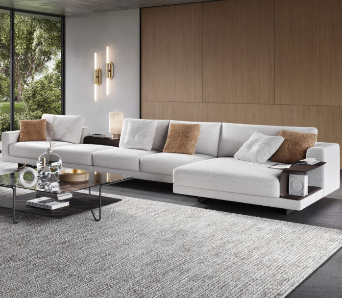 Modular sofa - CALYPSO - OLTA - corner / contemporary / fabric