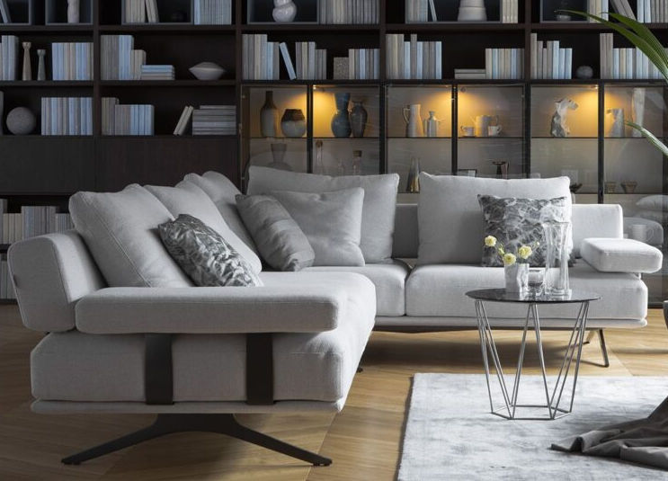 Modular sofa - Elixir - OLTA - corner / contemporary / fabric