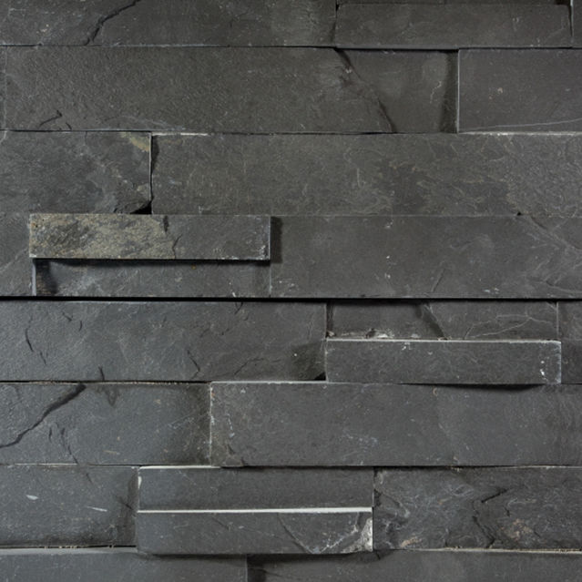 Natural stone wall cladding - GIZA BLACK - Marmotex SRL - indoor ...