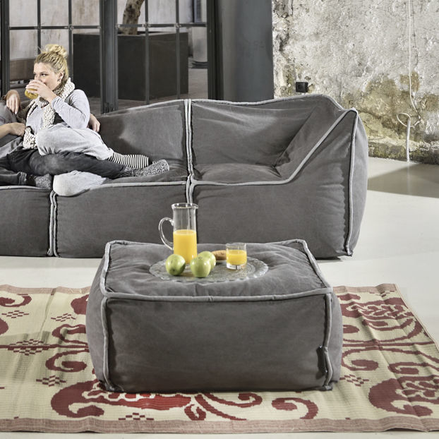 Contemporary pouf - FUNKY 85x85 - POUFOMANIA - fabric / square ...