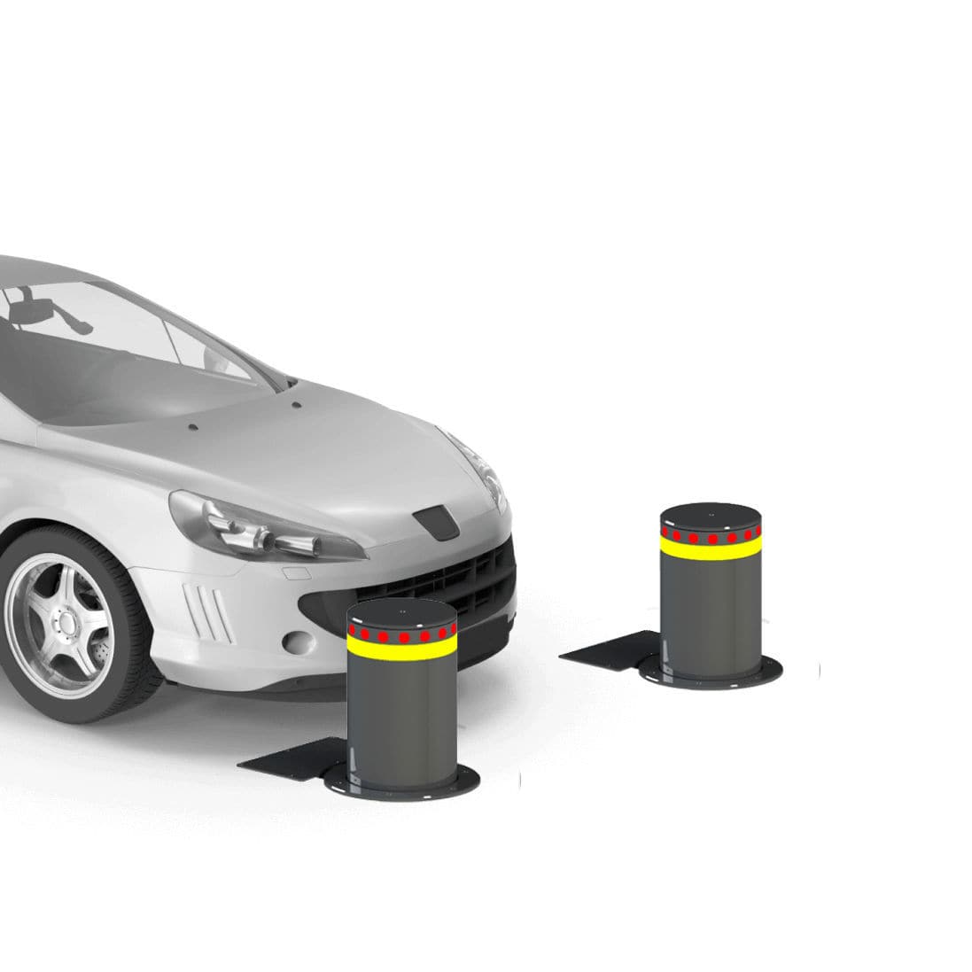 Access control bollard - TITAN - CITINNOV - stainless steel / removable ...