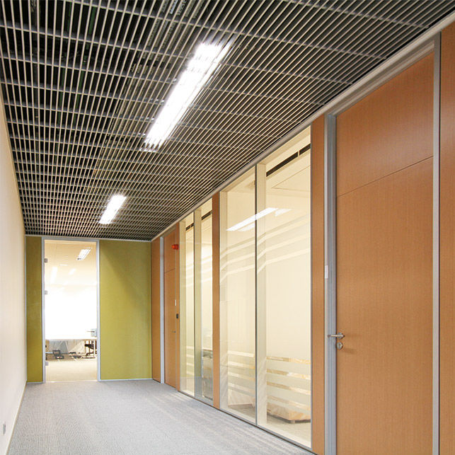 Aluminum suspended ceiling - DELTAGRID - Integra - Interior Systems ...