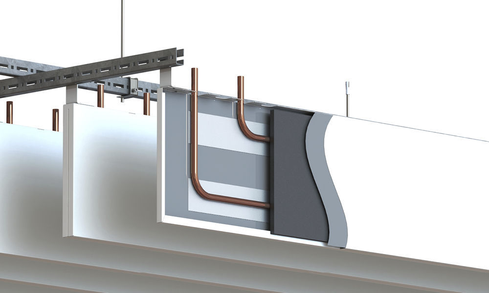 Metal suspended ceiling - INTEGRA-B - CLIMATE CEILING - Integra ...