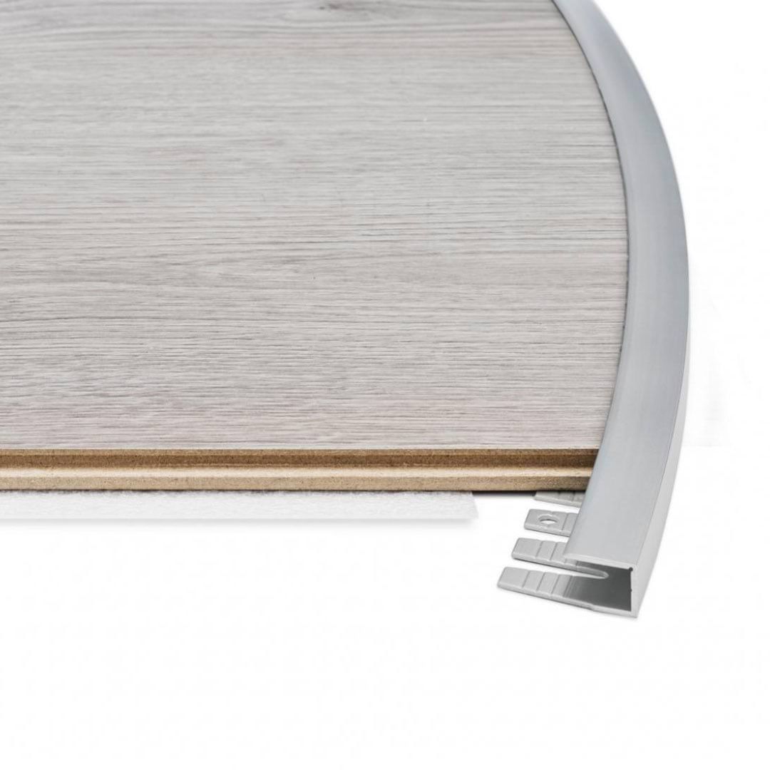 Aluminium edge trim - RC FLEX - PROFILPAS - for tile / rounded edge ...