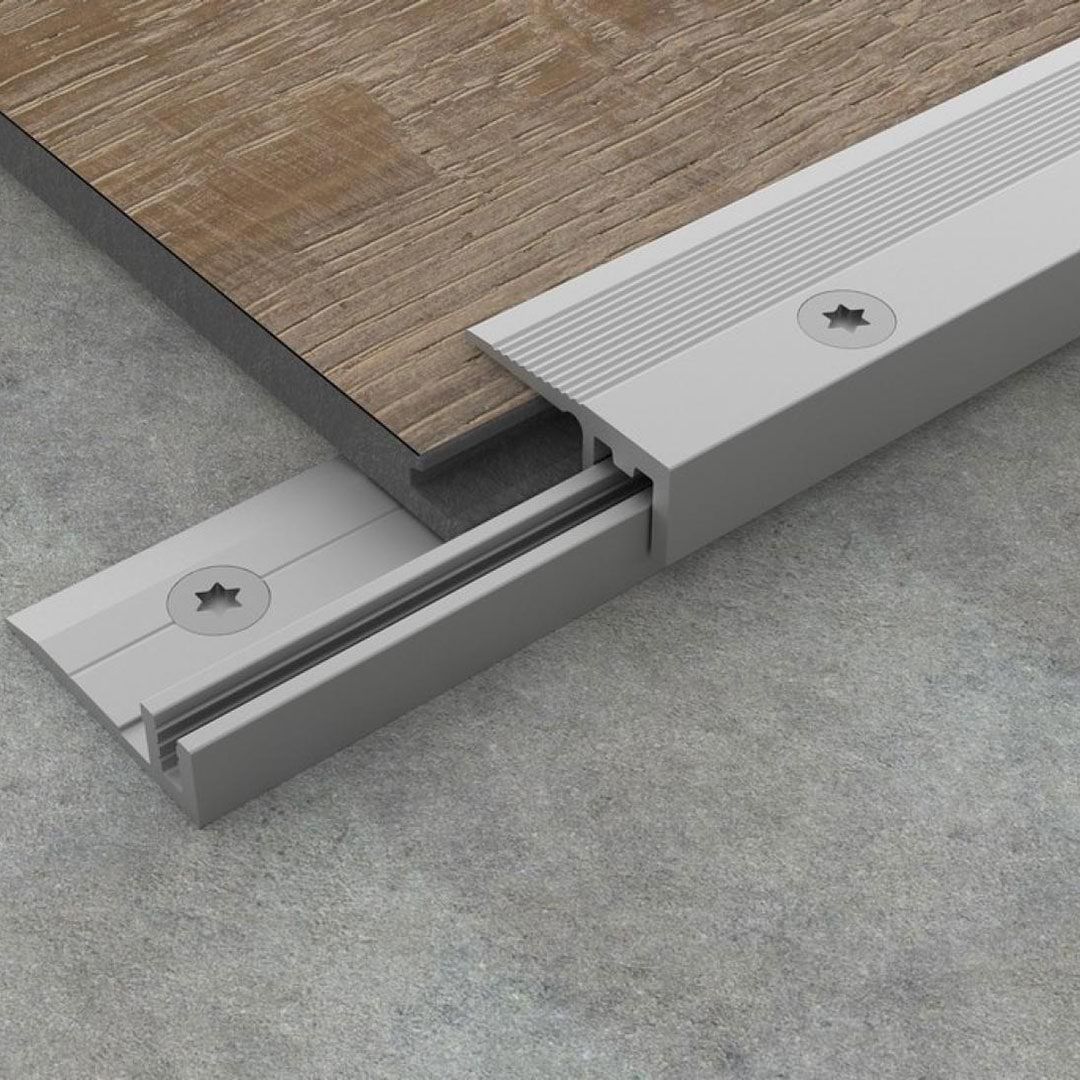 Vinyl expansion joint - ALFIX 46 FIX/T/19 - PROFILPAS - aluminium / floors