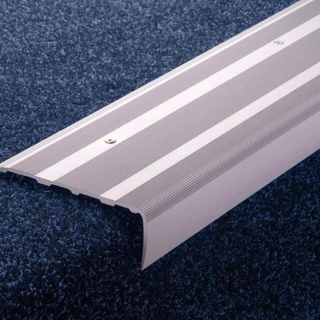 Aluminum stair nose - PROTECT 130 - PROFILPAS - non-slip