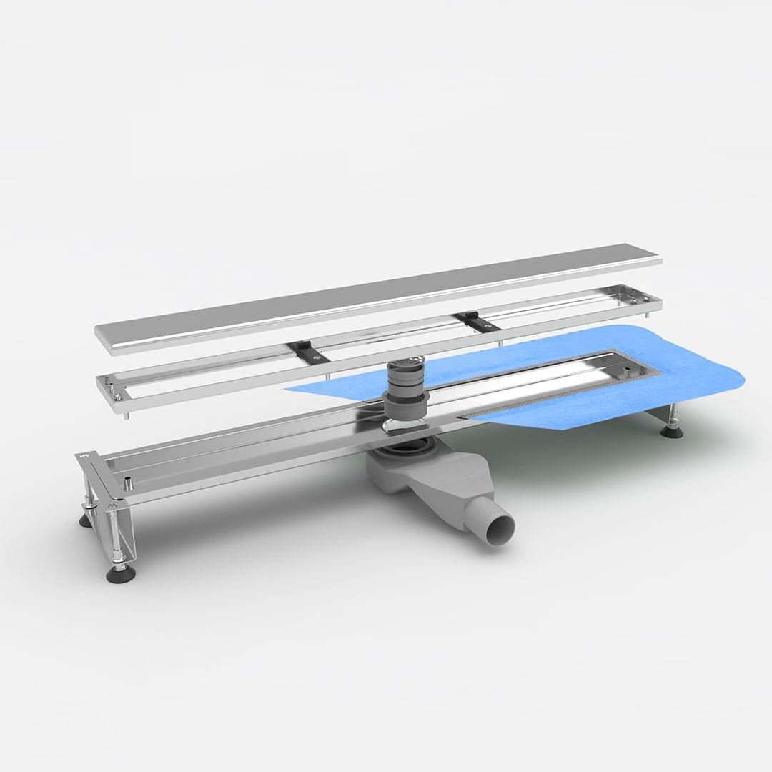 Rectangular shower base - SMART DRAIN - PROFILPAS - above floor ...