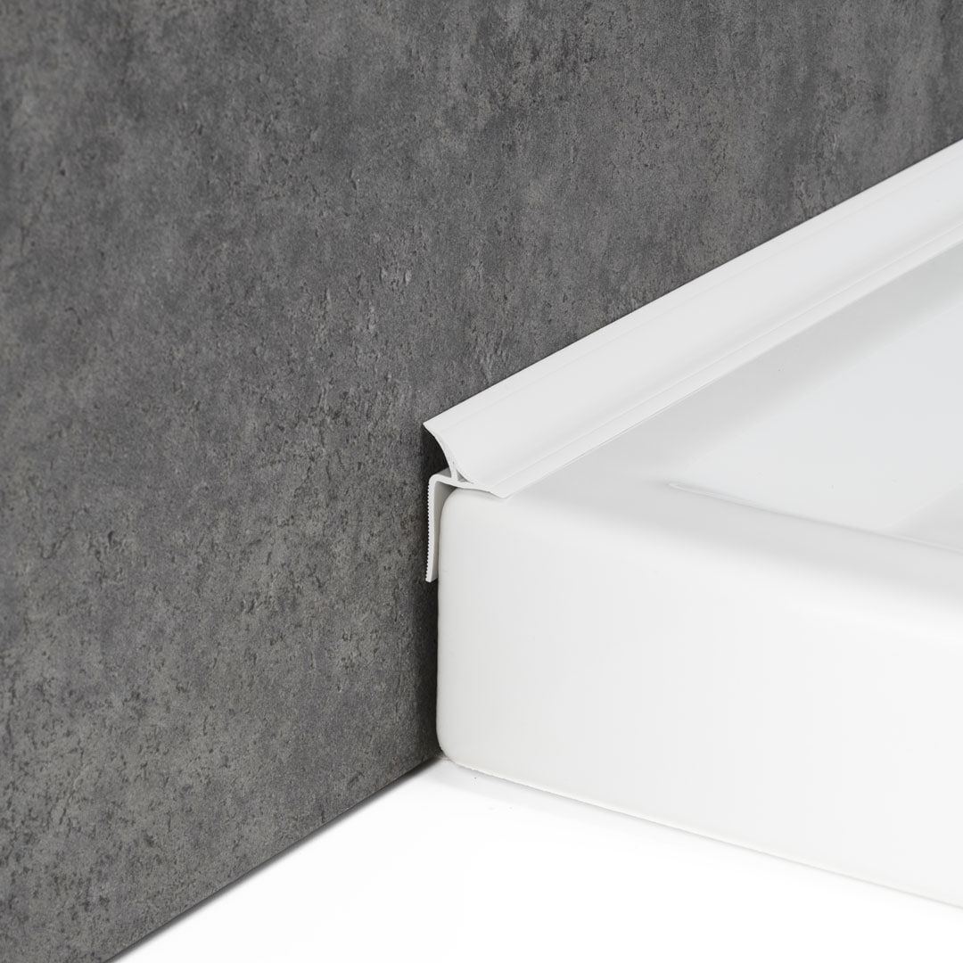 Aluminium edge trim - SANIBORD PVC - PROFILPAS - PVC / for shower / edge