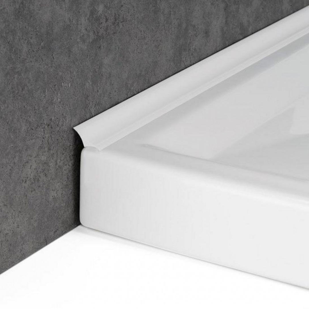 Aluminium edge trim - SANIBORD ALU - PROFILPAS - PVC / for shower / edge