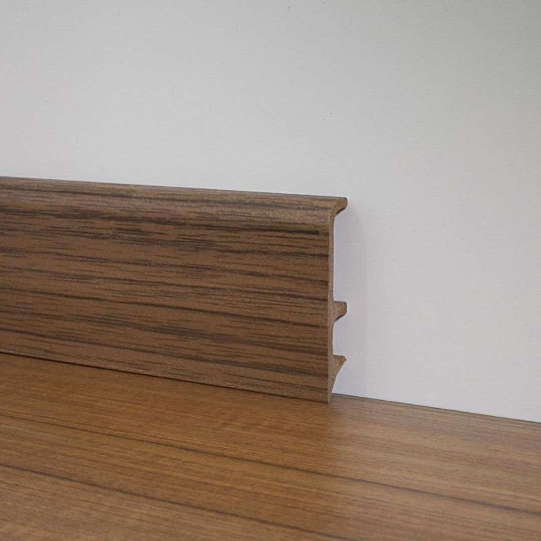 Beige baseboard - LINE 8603 - PROFILPAS - brown / PVC / rectangular