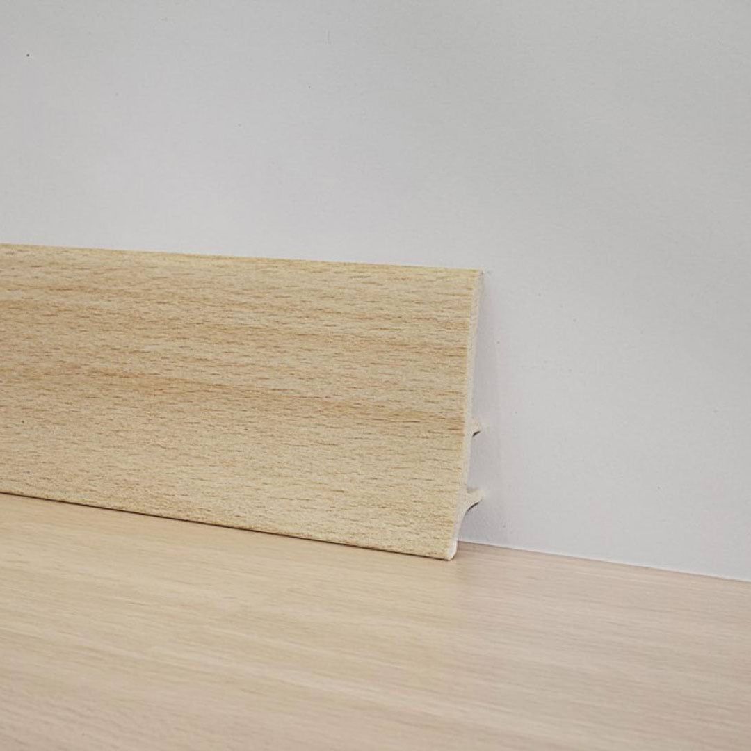 Beige baseboard - LINE 8607 - PROFILPAS - wood / steel / PVC