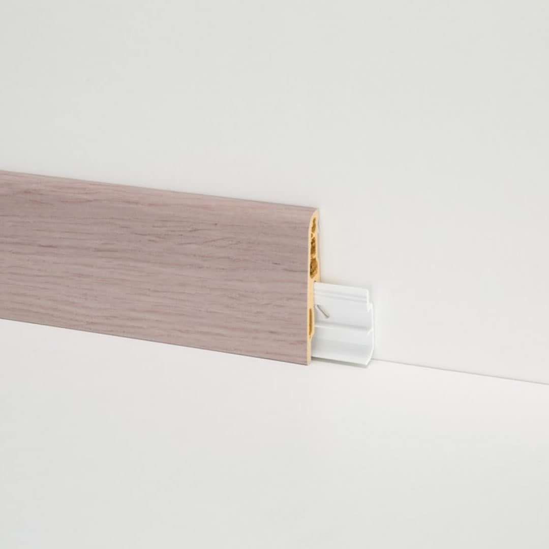 Beige baseboard - LINE 8608 - PROFILPAS - foam / PVC / rectangular