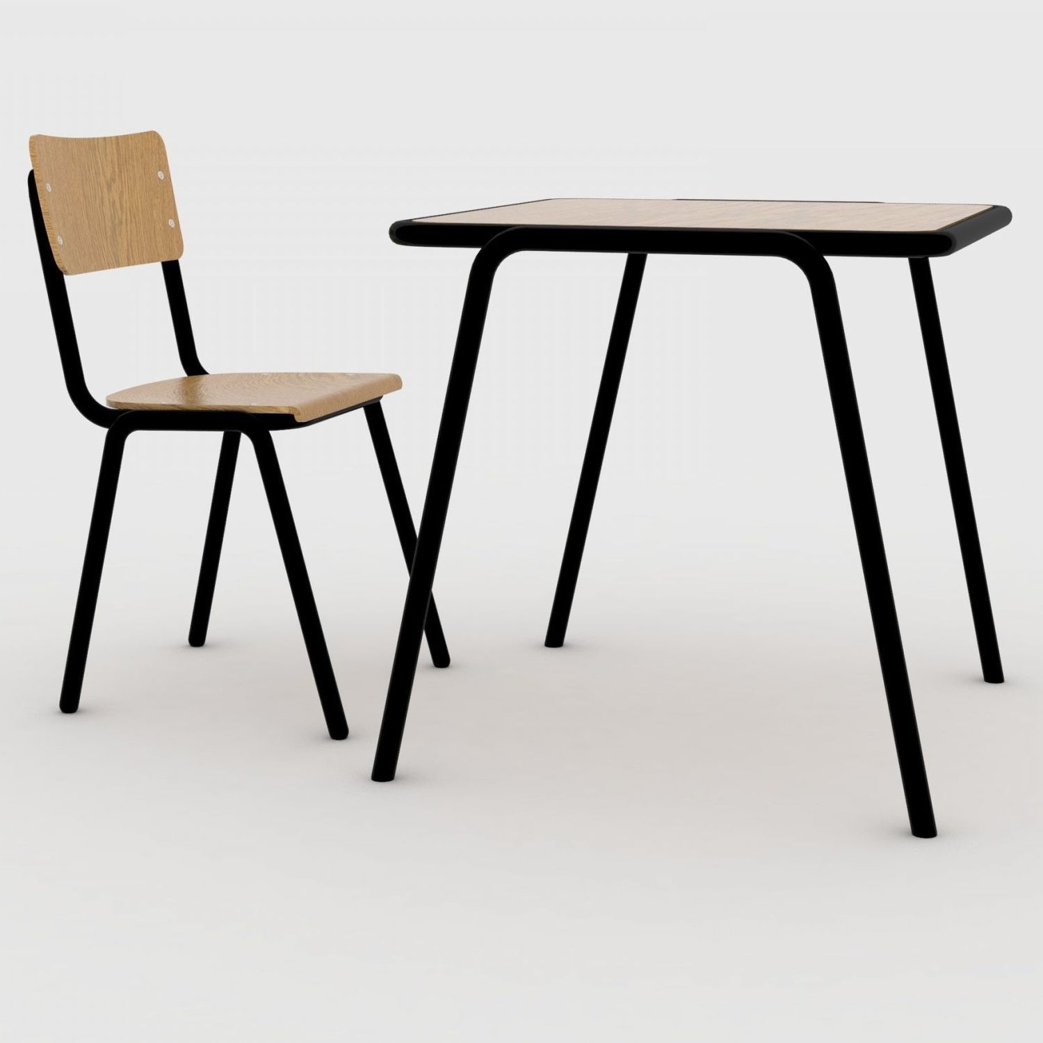 Contemporary classroom table - aamco - beech / oak / walnut