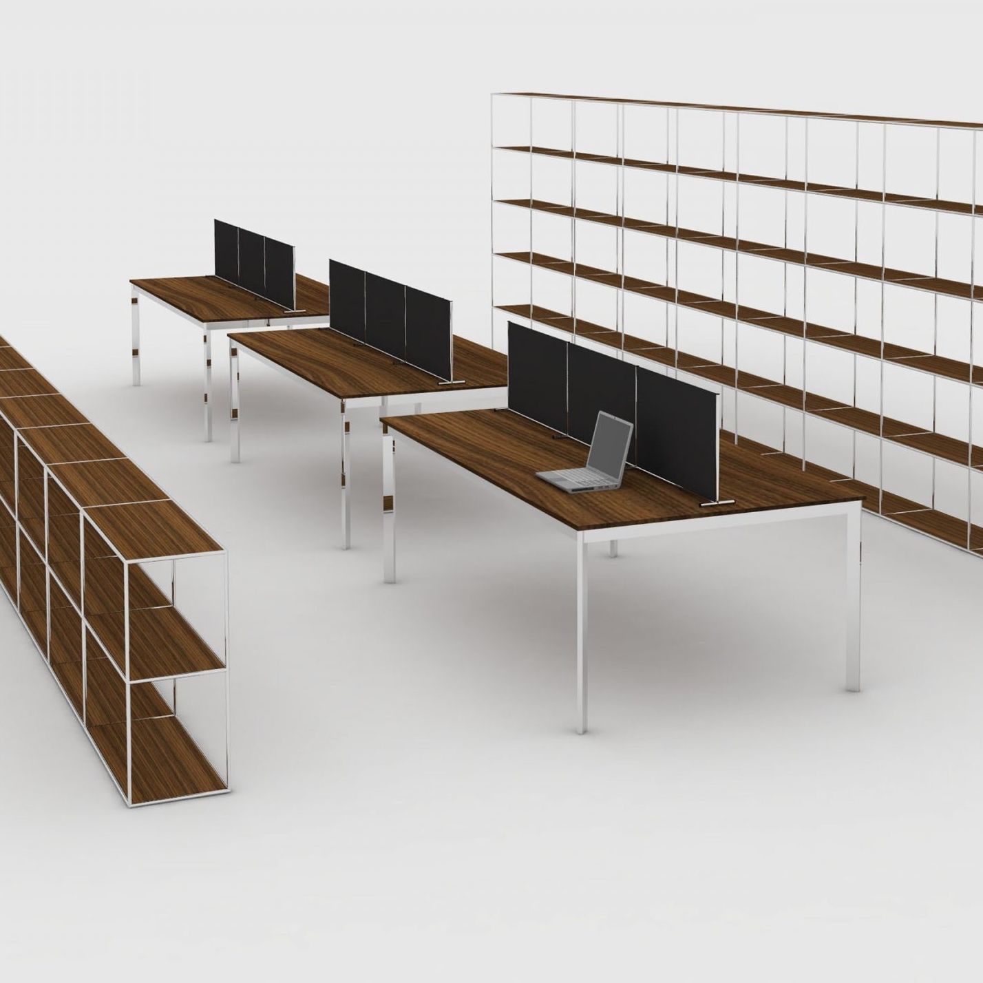 Contemporary work table - CLASS - aamco - wooden / metal base / rectangular