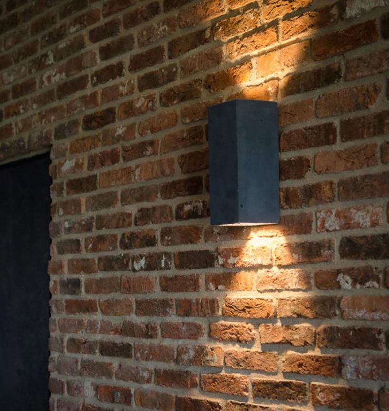 Industrial style wall light - ORTO - Living Concrete Ltd - outdoor ...