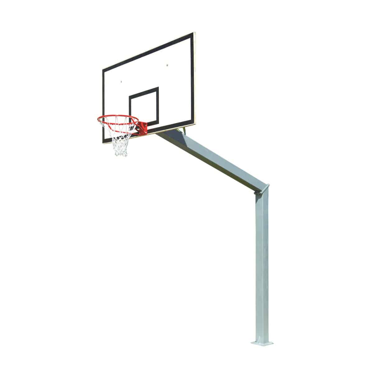 Outdoor basketball hoop - S14230GC - SODEX SPORT - base plate fixed ...