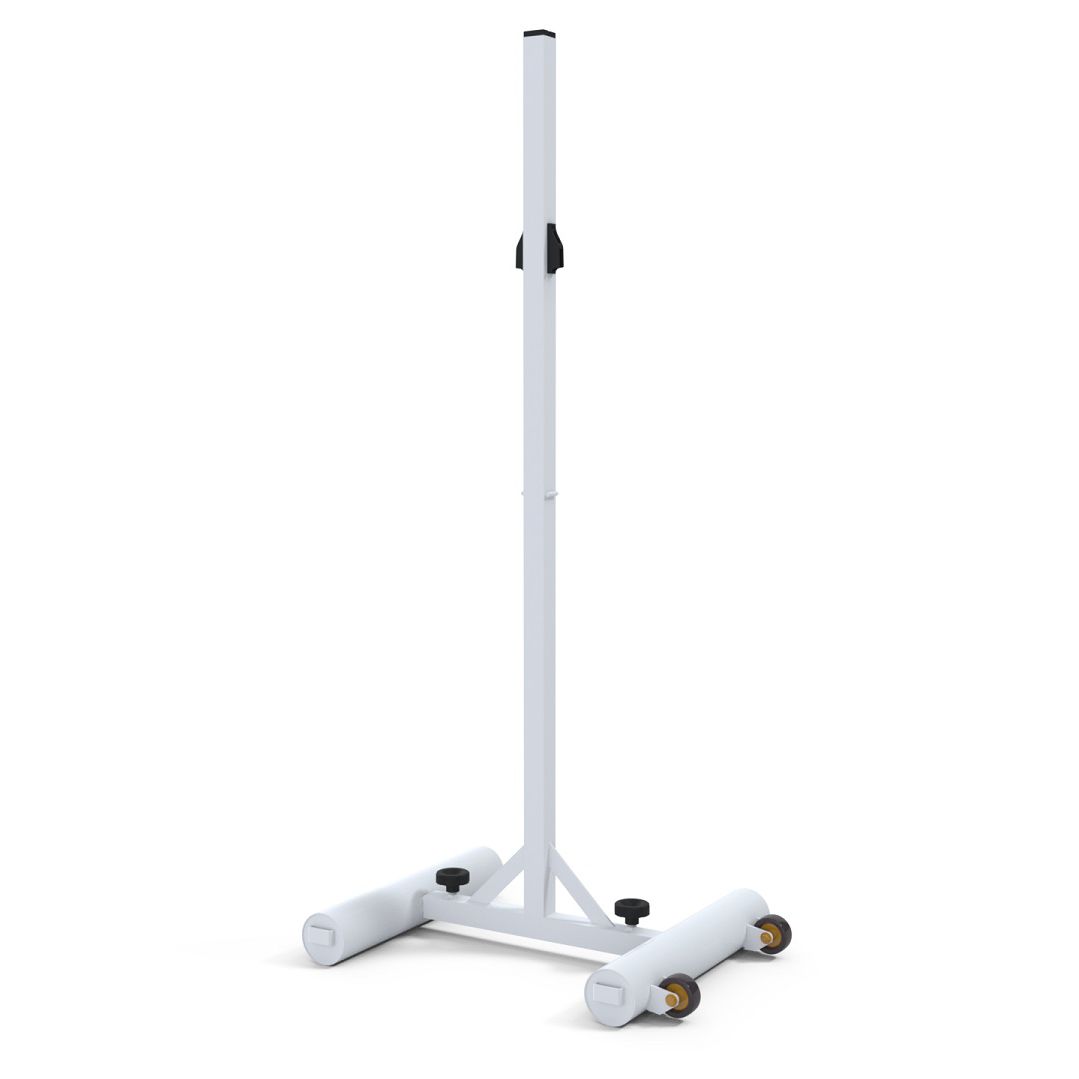 Mobile badminton post - S27060 - SODEX SPORT - steel / white / powder ...