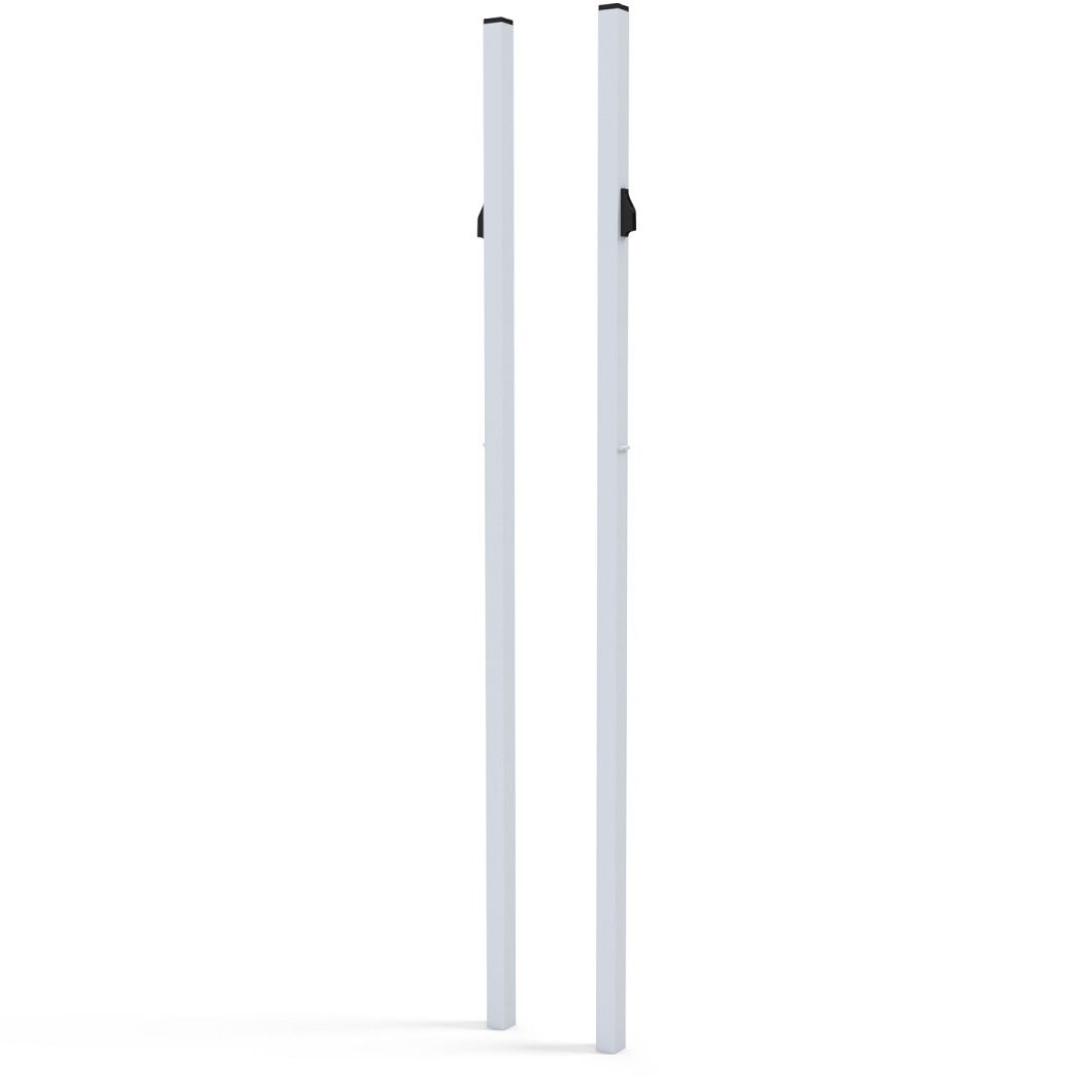 Socketed badminton post - S27020 - SODEX SPORT - steel / white / powder ...