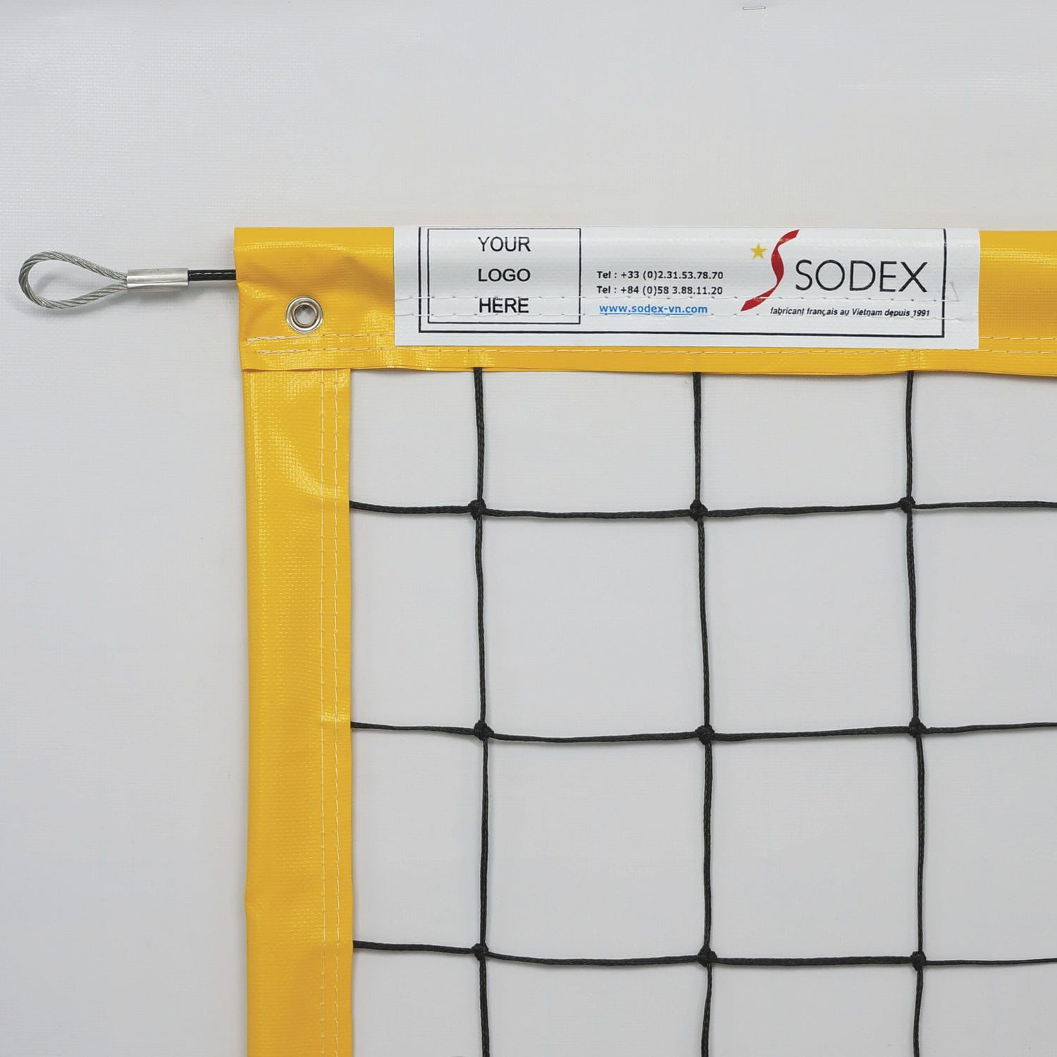 HDPE volleyball net - S32856 - SODEX SPORT - black / 3 mm / competition