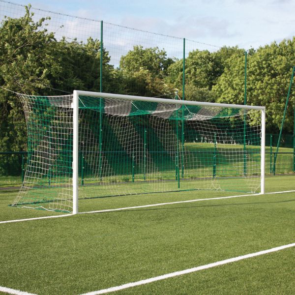 Aluminum football goal - S12205 - SODEX SPORT - socketed / white ...