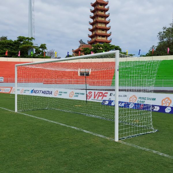 Aluminum football goal - S12201 - SODEX SPORT - socketed / white ...