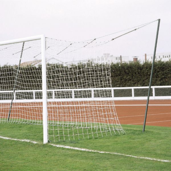 HDPE football net - S12863 - SODEX SPORT - white / box / square mesh