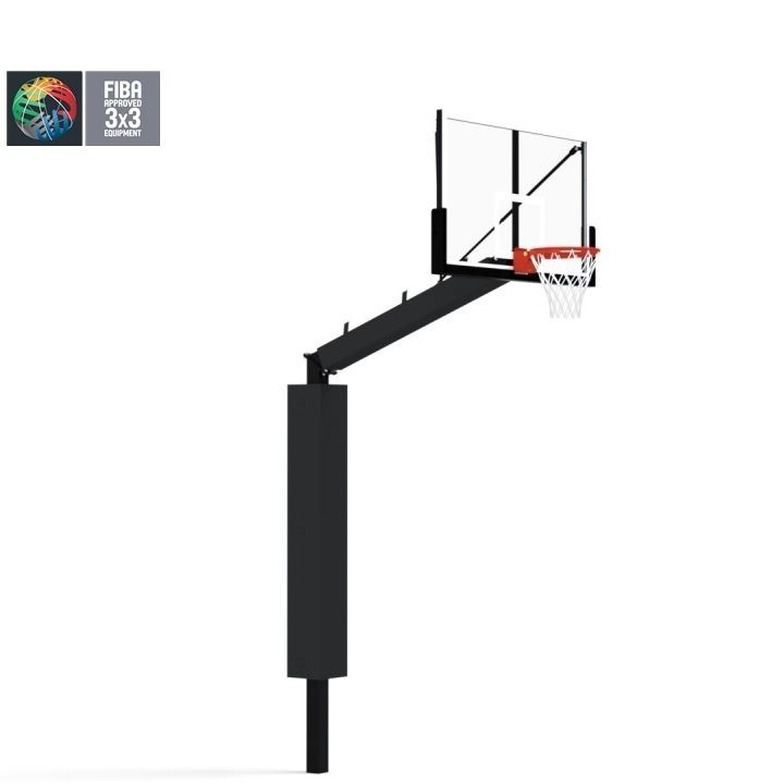Outdoor basketball hoop - S14226PZN - SODEX SPORT - 3x3 / socketed ...