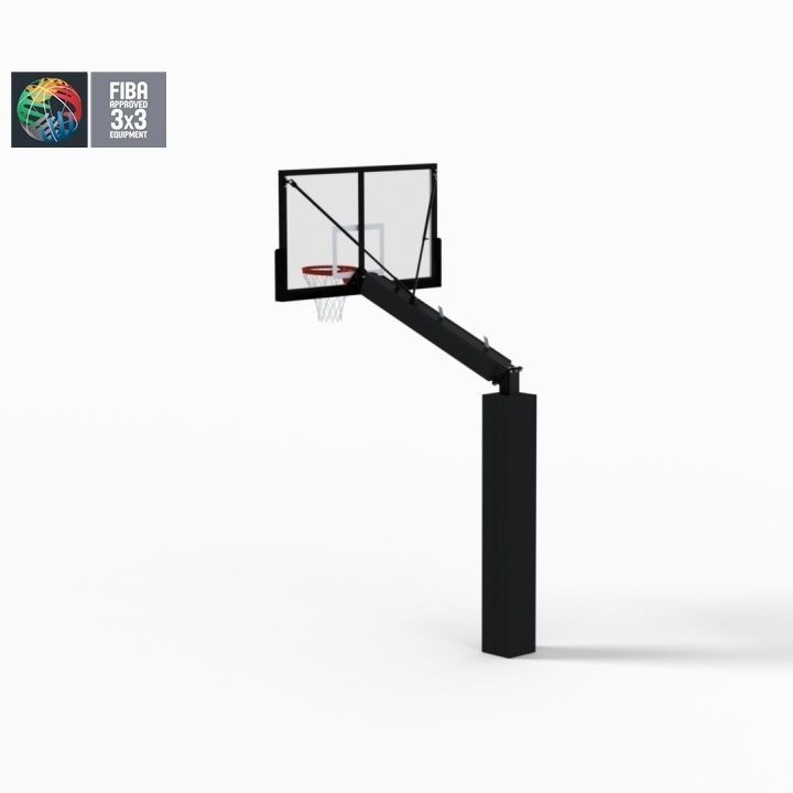 Outdoor basketball hoop - S14236PZN - SODEX SPORT - 3x3 / base plate ...