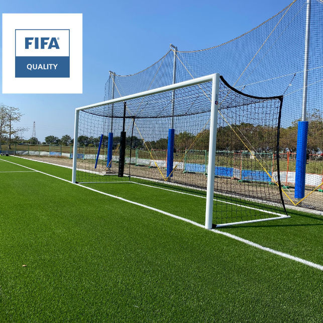 Aluminum football goal - S12215cFIFA - SODEX SPORT - socketed / white ...