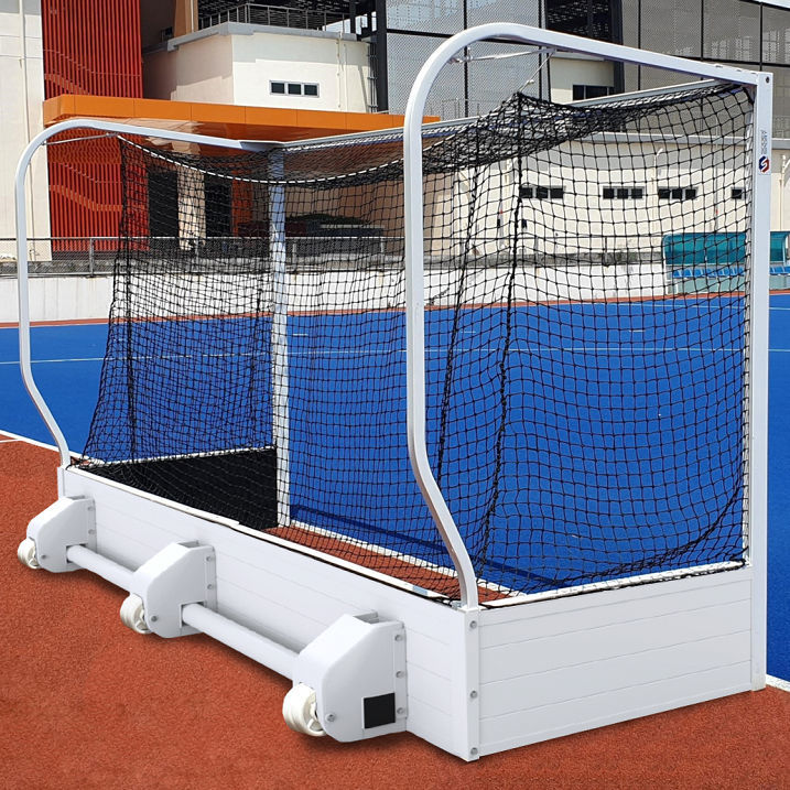 Aluminum hockey goal - S22261 - SODEX SPORT - wheeled / white / powder ...