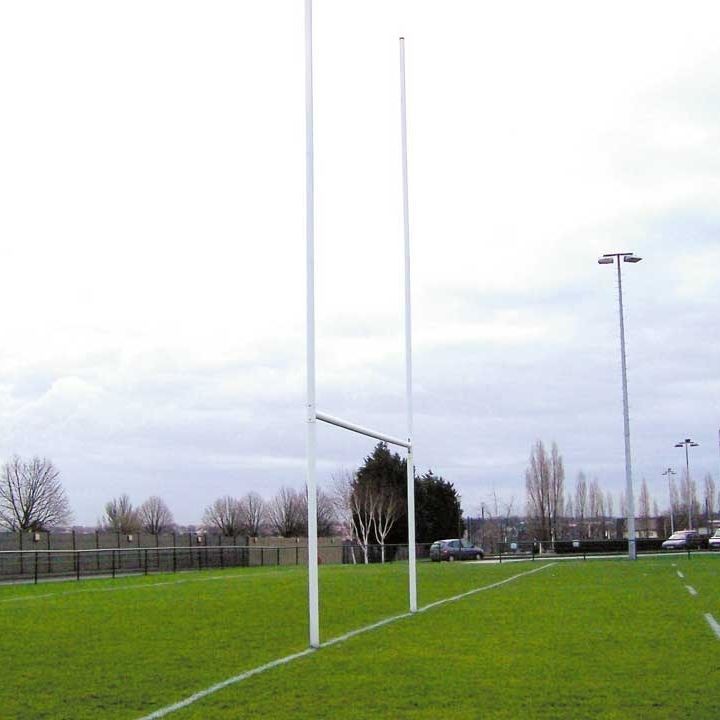 Hinged rugby post - S20148 - SODEX SPORT - aluminum / white / EN 16579
