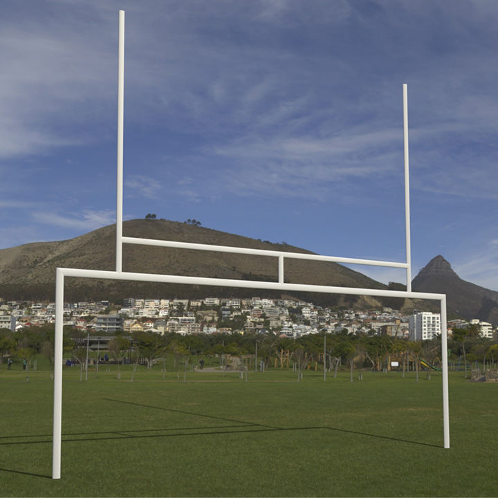 Socketed rugby post - S20209 - SODEX SPORT - aluminum / white / plastic ...