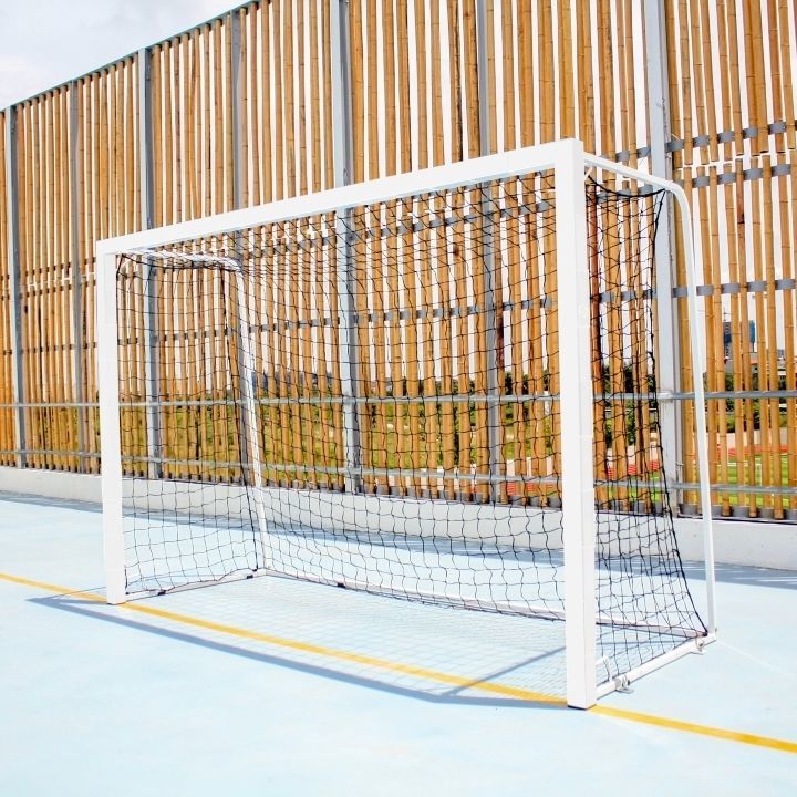 Galvanized steel football goal - S16211W - SODEX SPORT - mobile / white ...