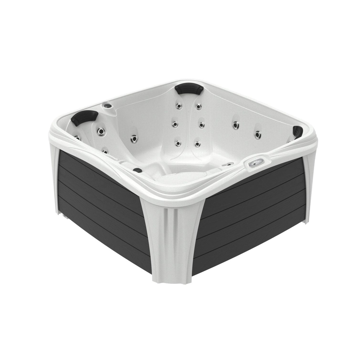 Above-ground hot tub - SOUL™ - JACUZZI - square / corner / 4-seater