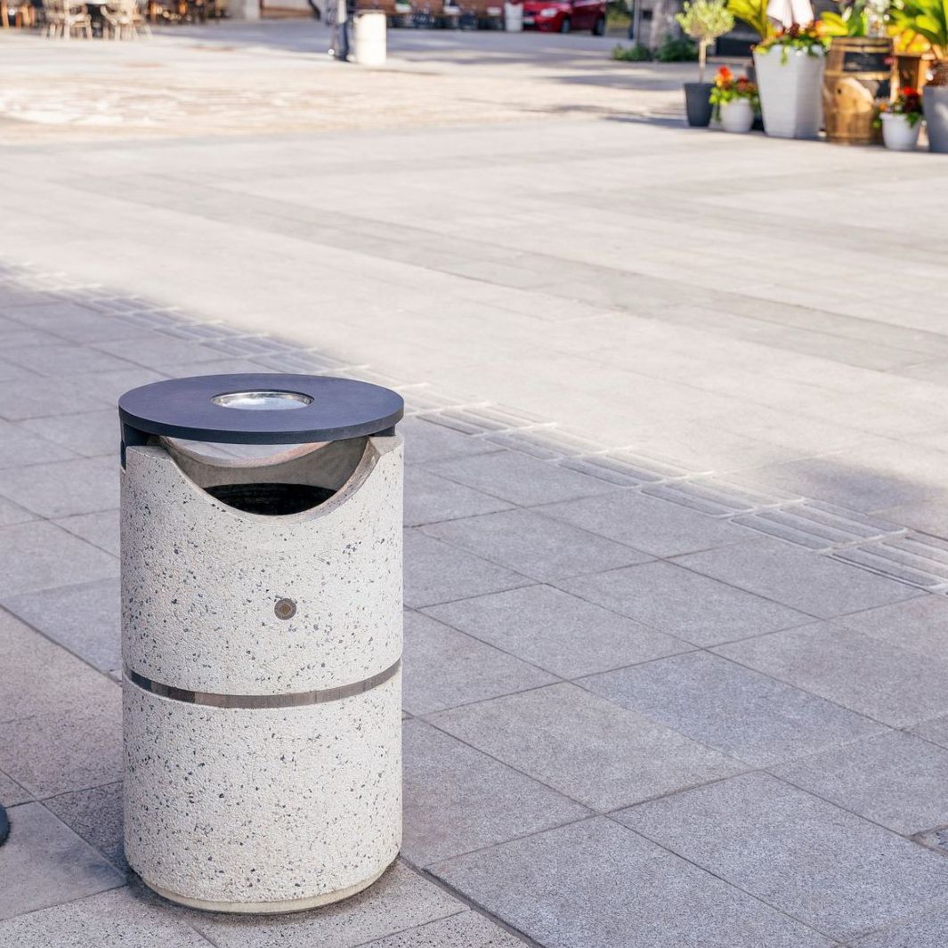 Precast Concrete Garbage Cans Successful Recycling Of Construction