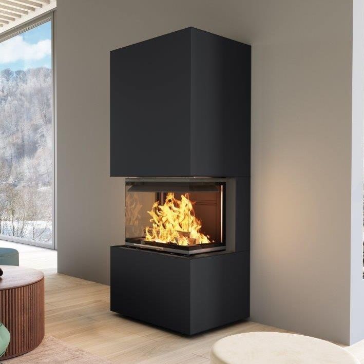 Kit fireplace - HI-Brilliant - desayo - wood-burning / self-supporting ...