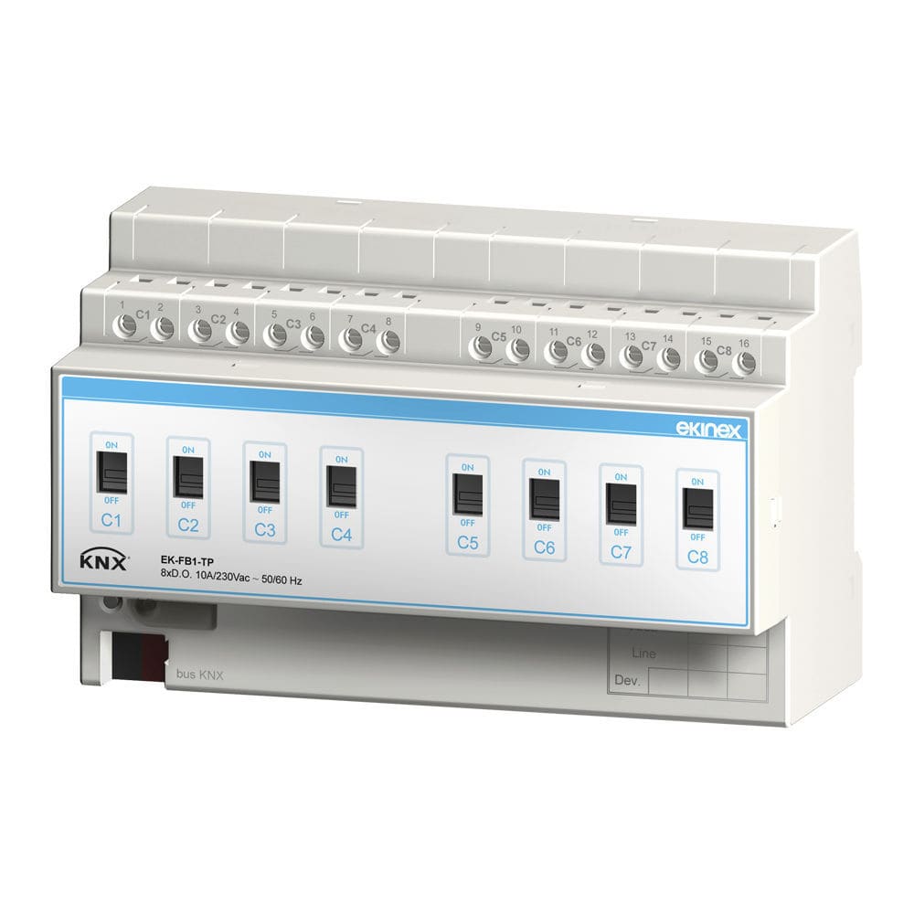 Binary output interface module - EK-FB1-TP - ekinex® - DIN rail / KNX