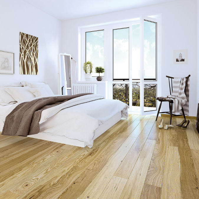 Engineered parquet floor - ASKANIA PICCOLO - Barlinek - oak / lacquered ...