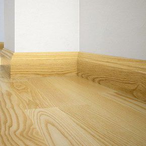 Wooden baseboard - P60 - Barlinek - light