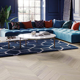 Engineered parquet floor - TRIVOR CHEVRON 130 - Barlinek - oak ...