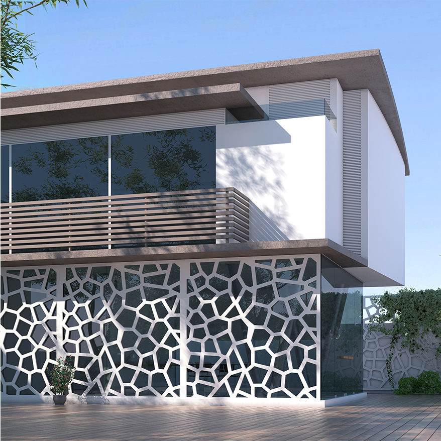 Partition wall decorative panel - LATTICE MOSAIC - DEMAMBA - for ...